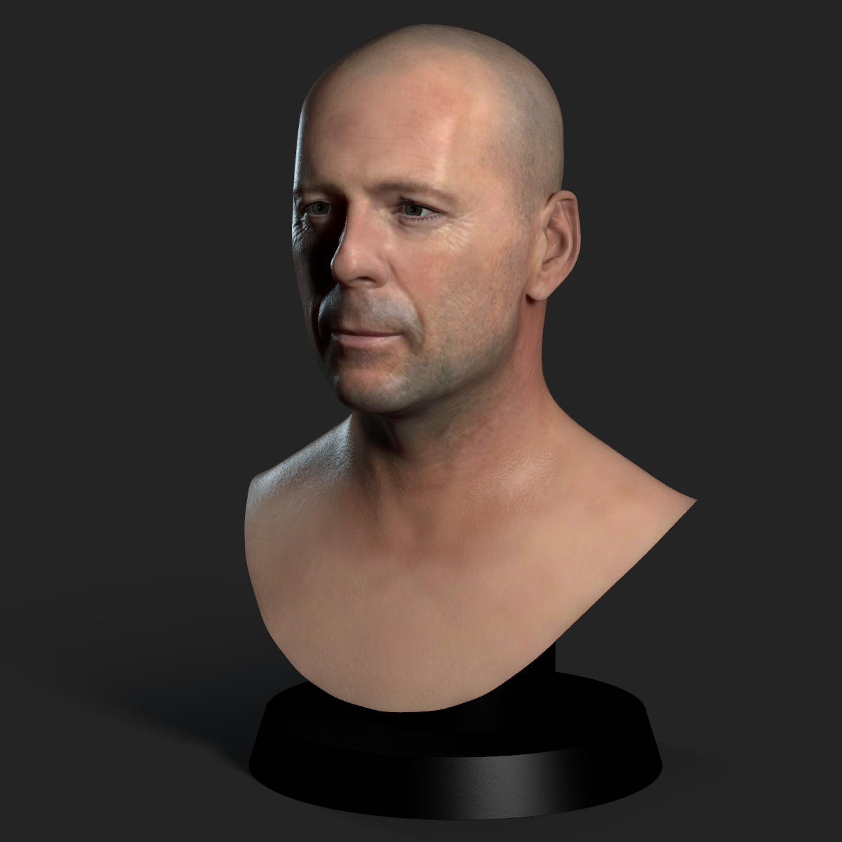 3d bruce willis printing model