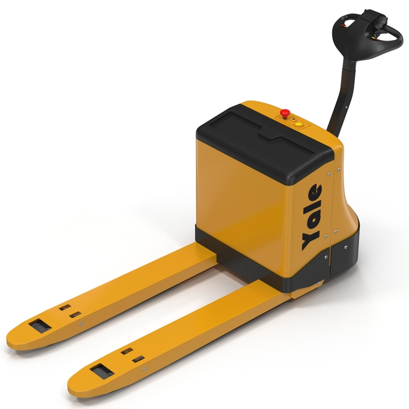 max powered pallet jack yellow