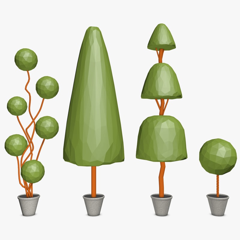 topiary 3d model