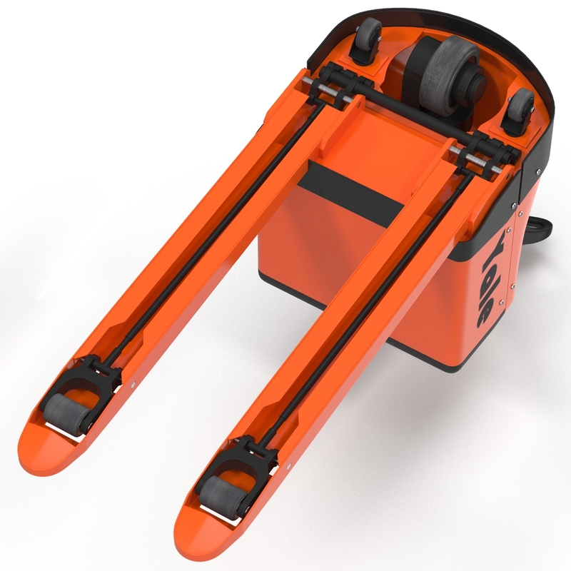 c4d powered pallet jack orange