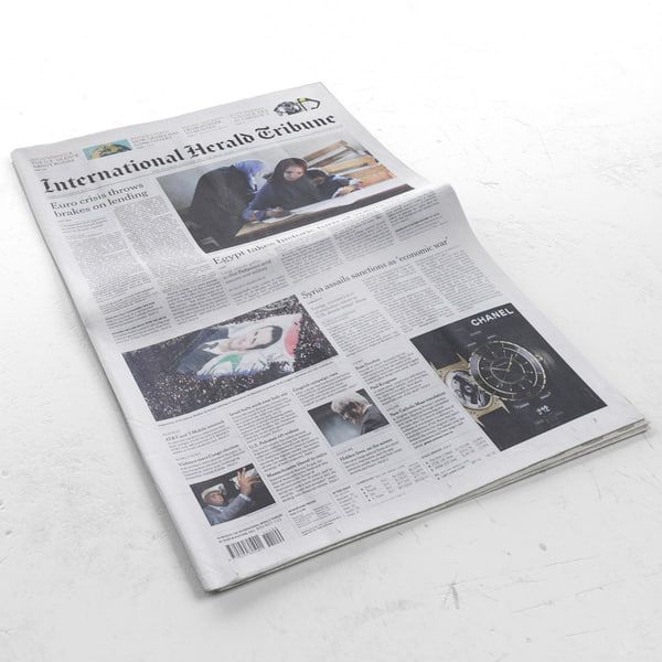 Newspaper 3D Models for Download | TurboSquid
