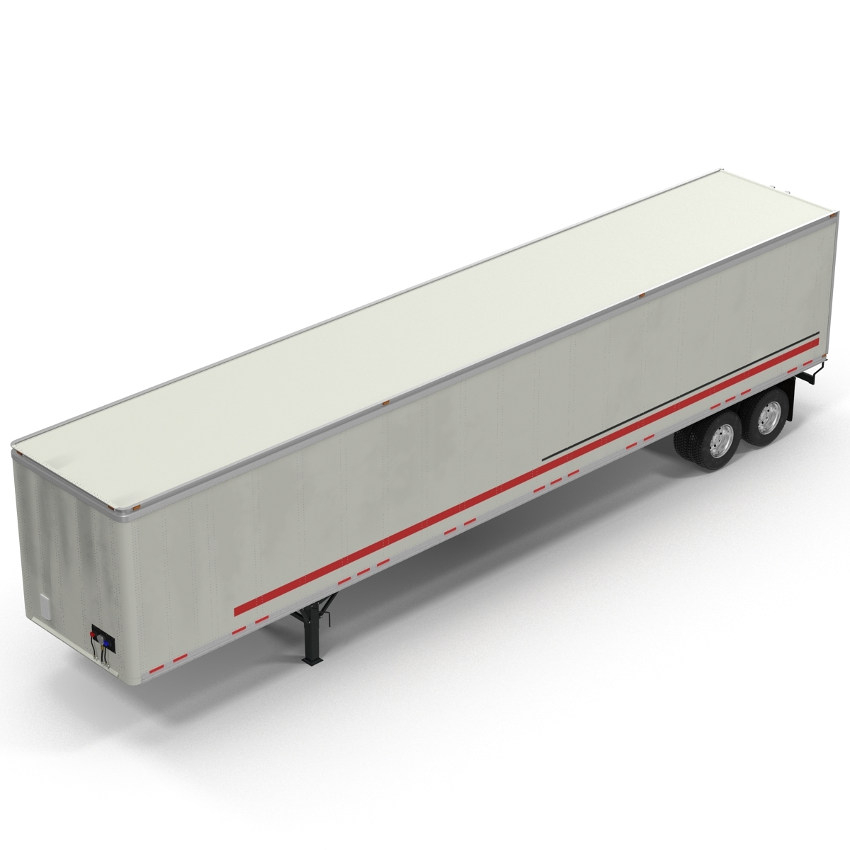 3d model of semi trailer