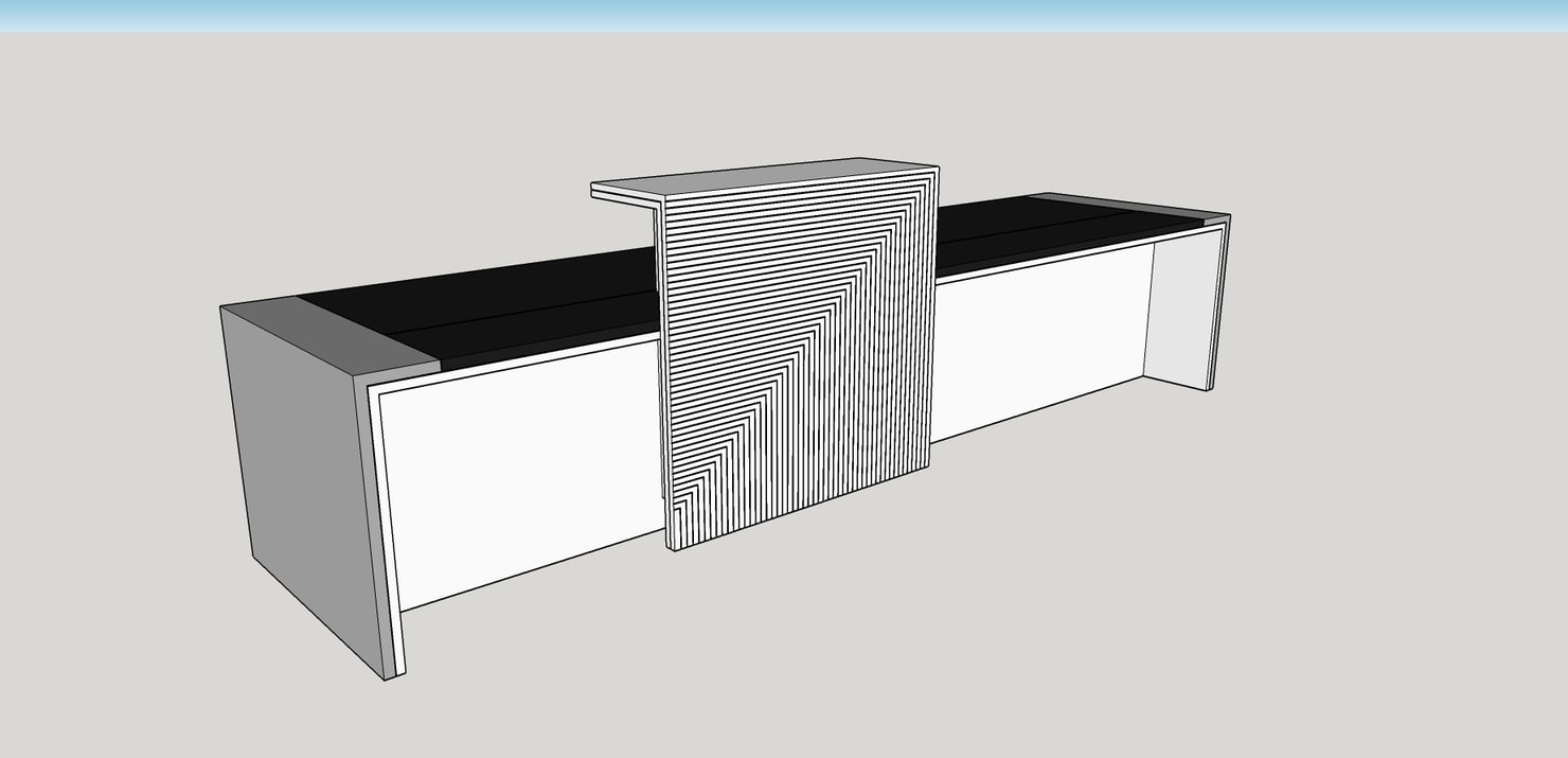 Reception Desk SketchUp Models for Download | TurboSquid