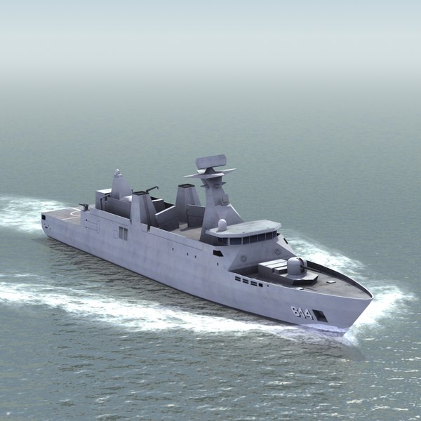 3d corvette class warship
