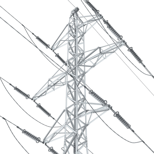 3d model of transmission tower