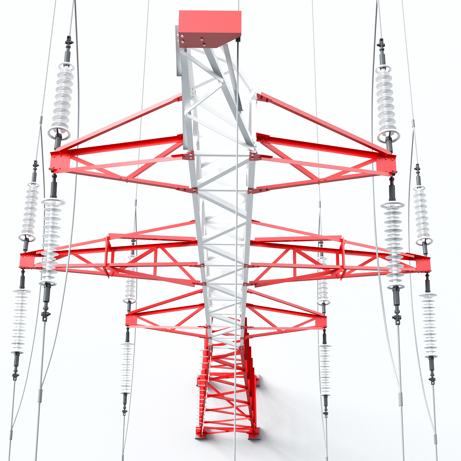 3d model of transmission tower