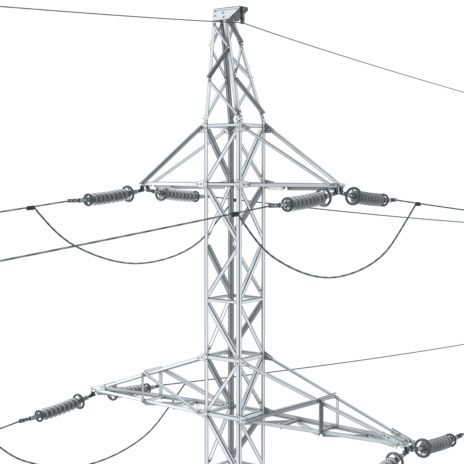 3d model of transmission tower