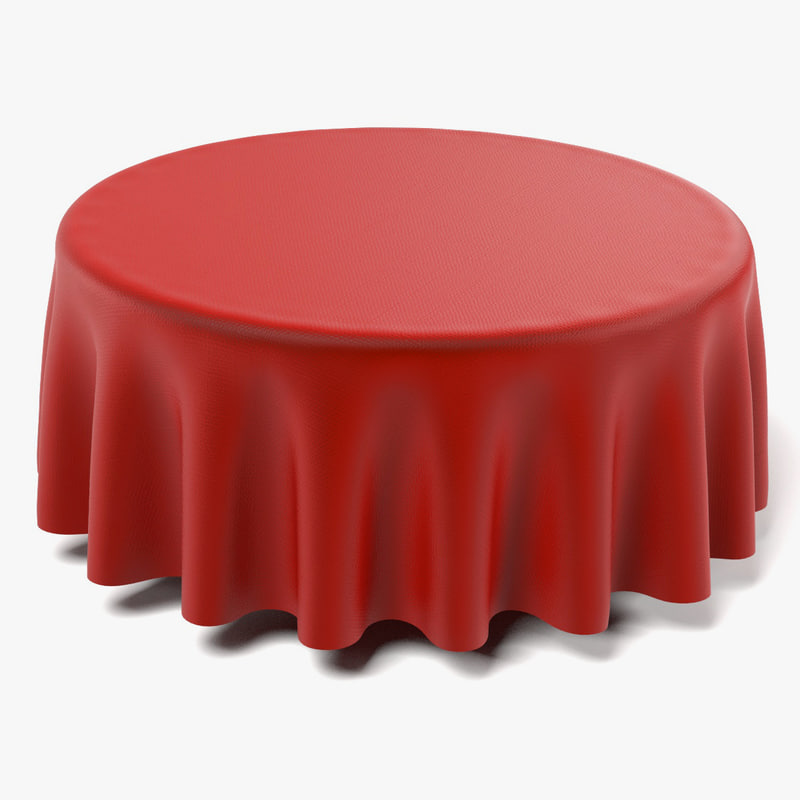 3d table cloth tablecloth model