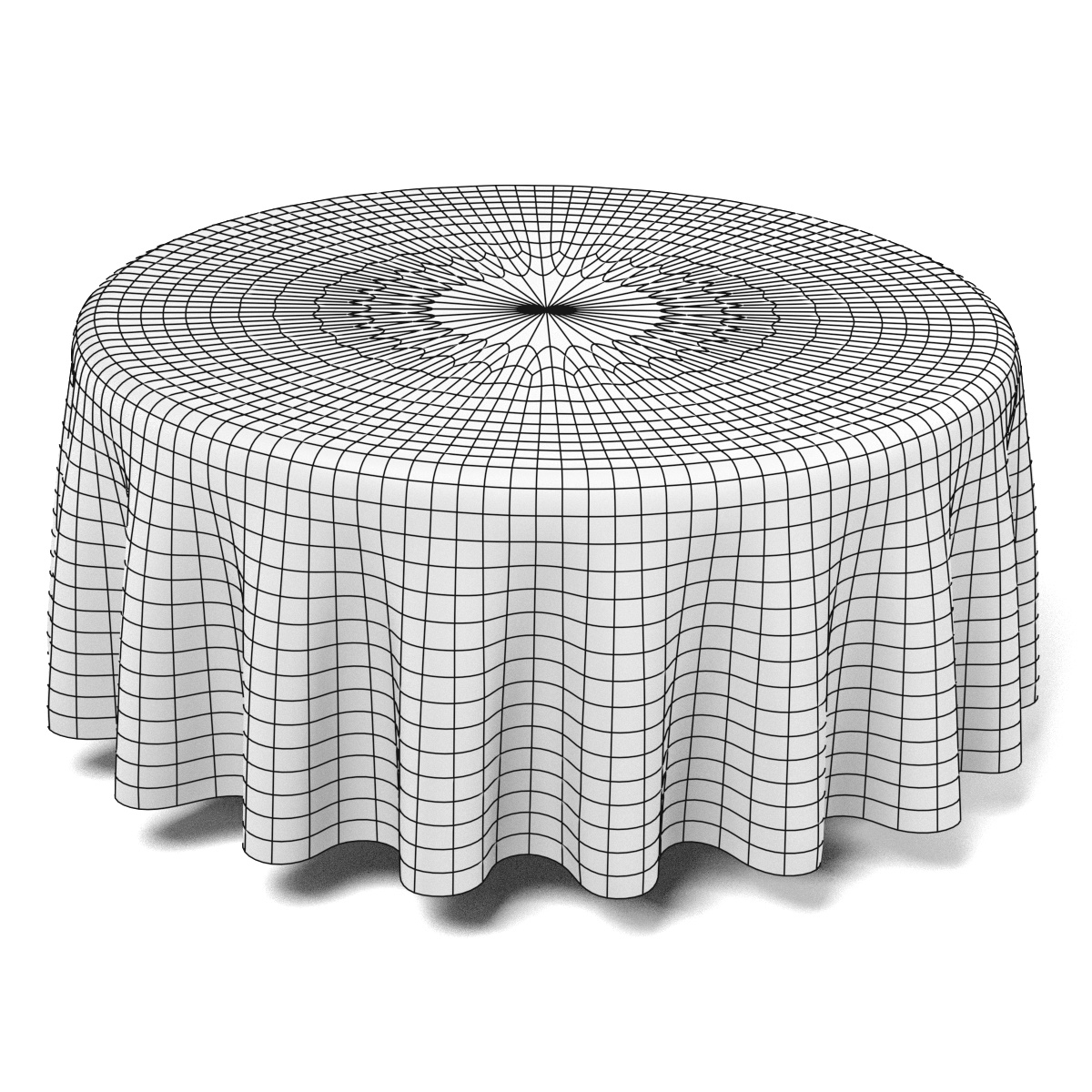 3d table cloth tablecloth model