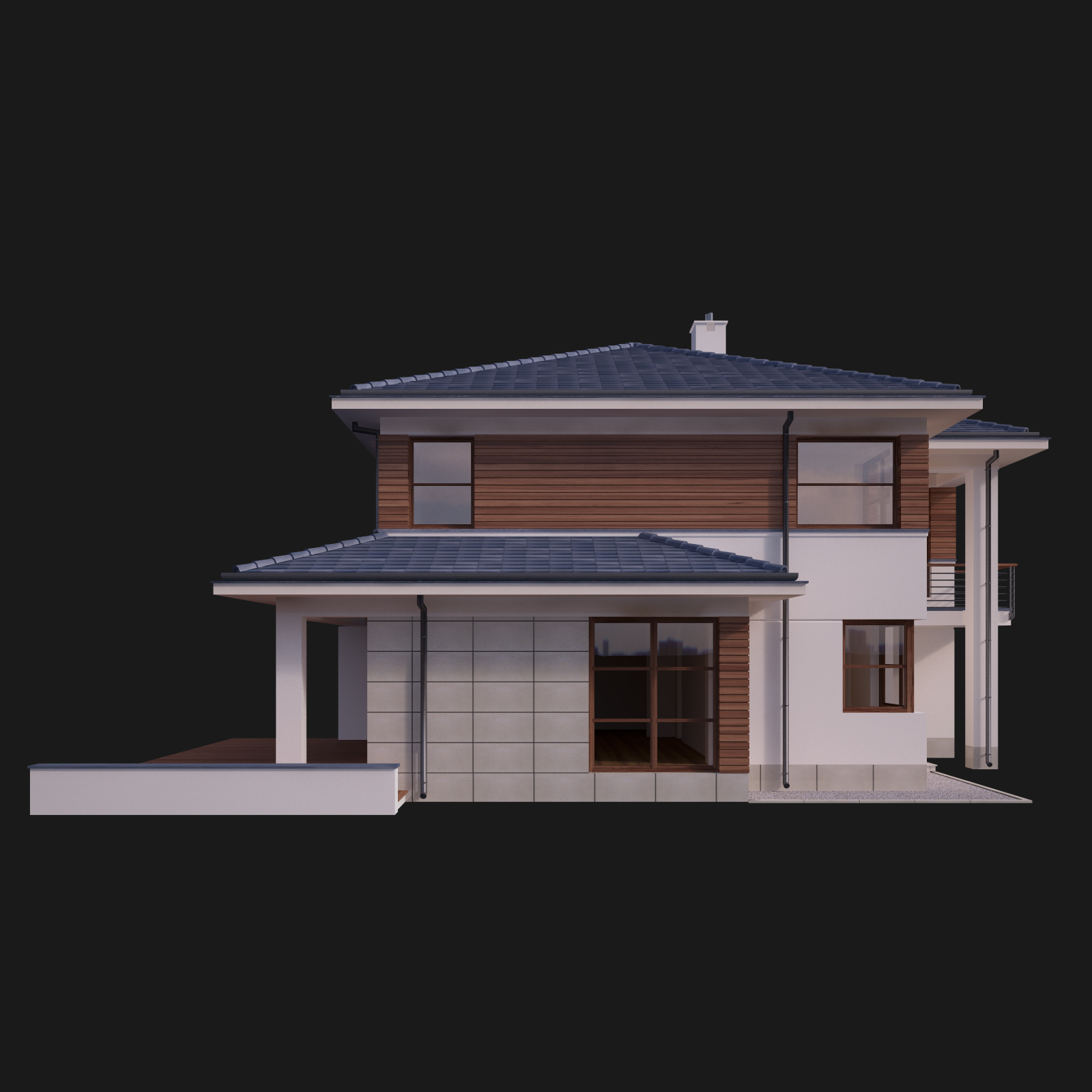 villa house 3d model