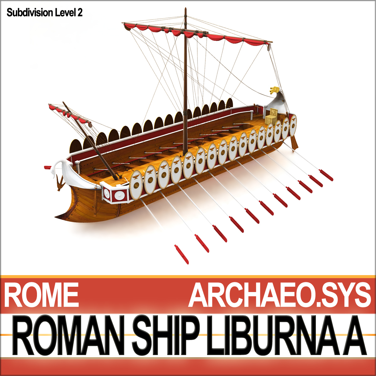 c4d ancient roman ship liburna