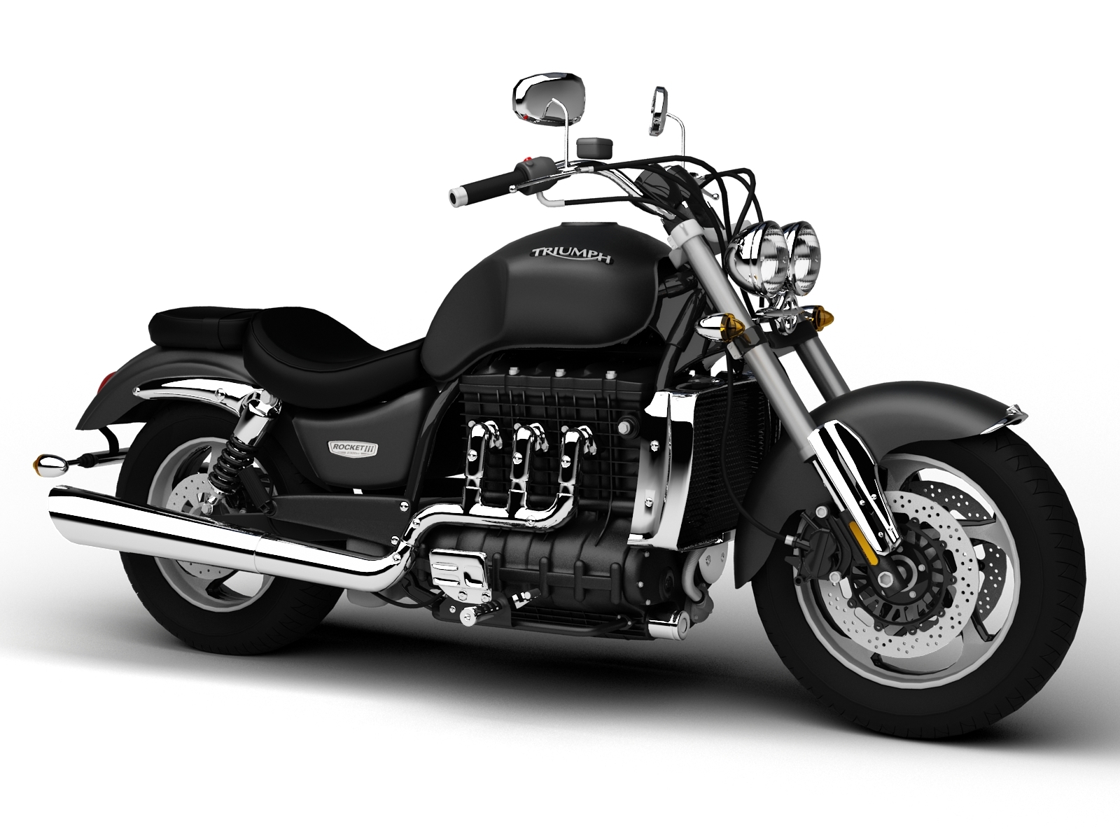 3d triumph rocket iii roadster model