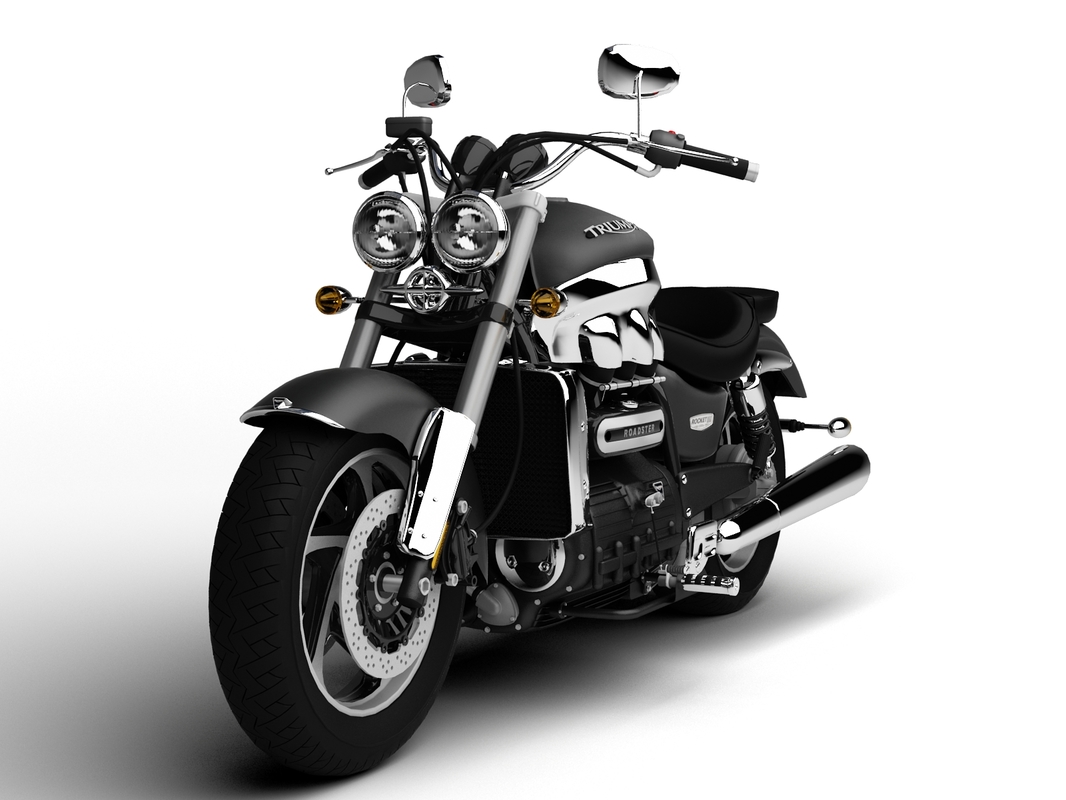 3d triumph rocket iii roadster model