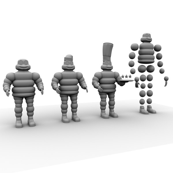 3d model bibendum michelin