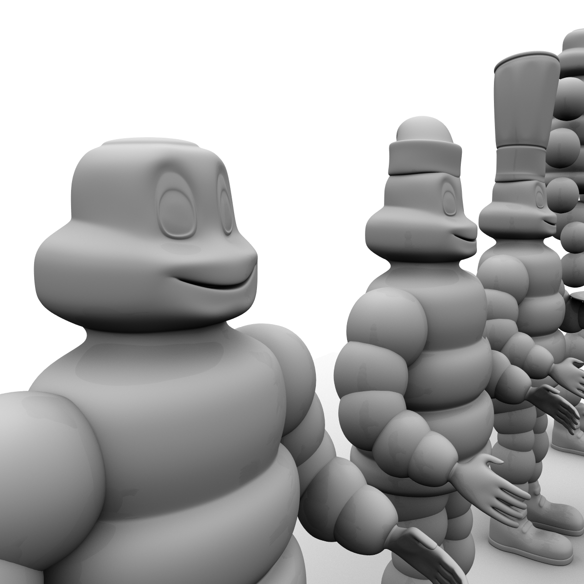 3d model bibendum michelin