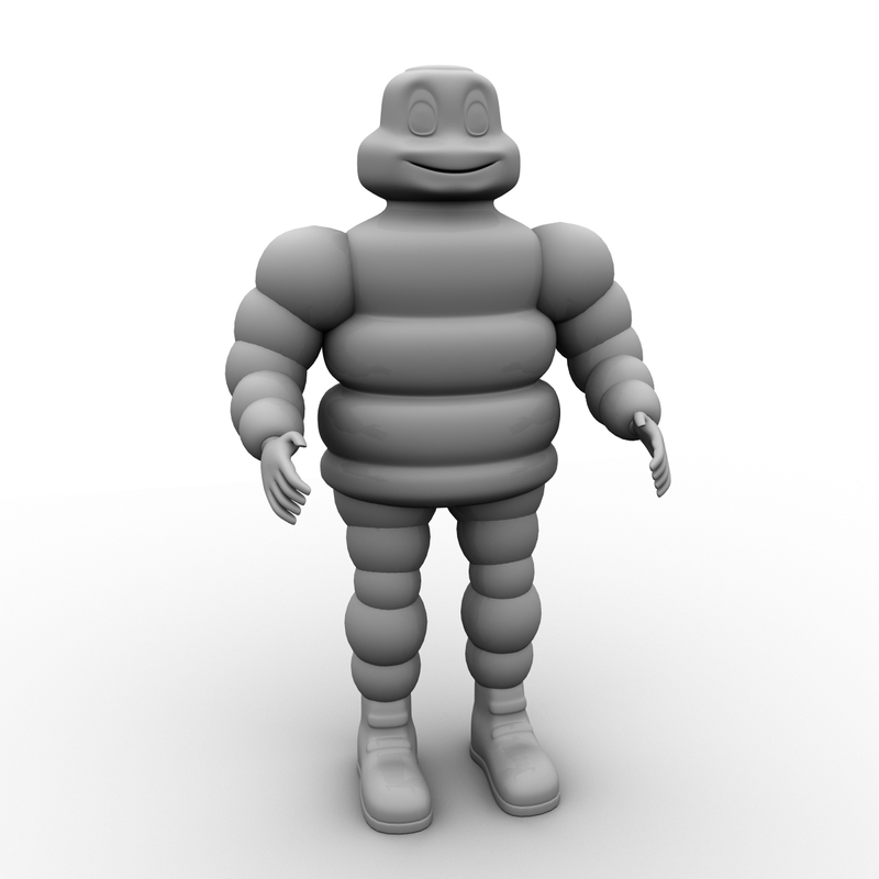 3d model bibendum michelin
