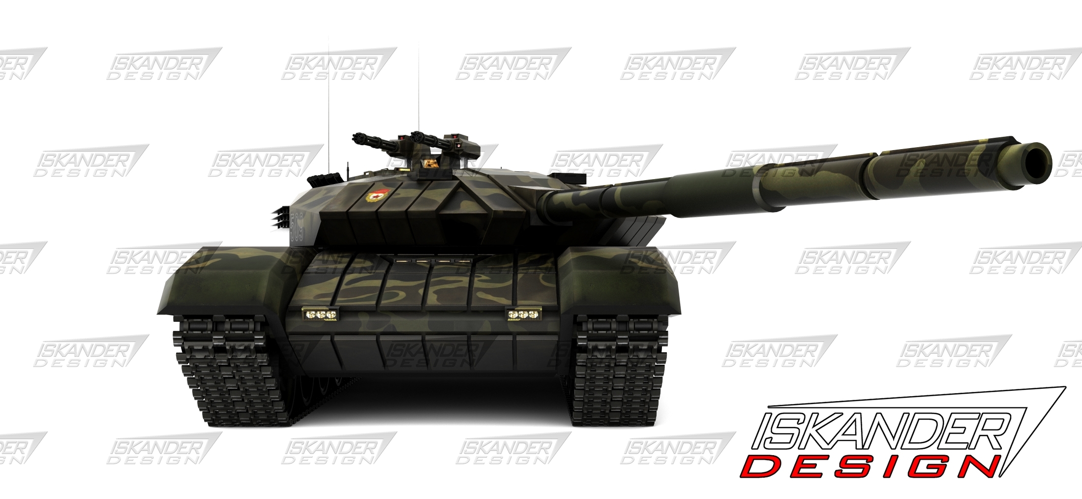 3d model iskander-3m armata russian battle
