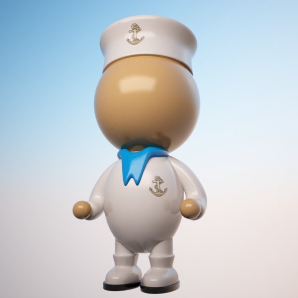 3d sailor character cartoon