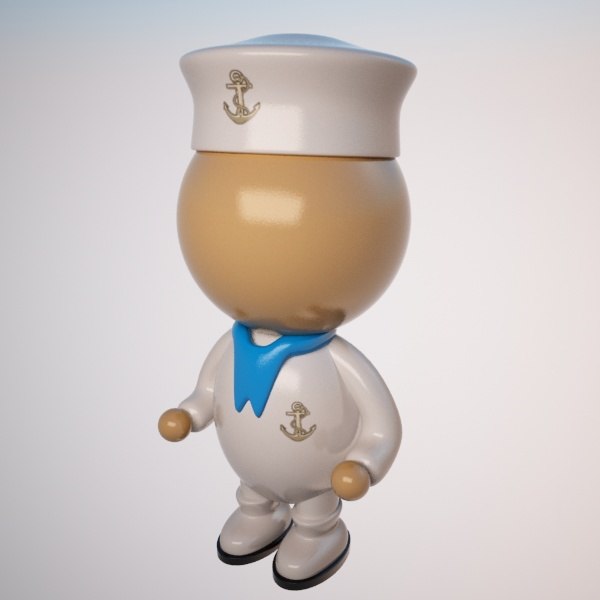 3d sailor character cartoon