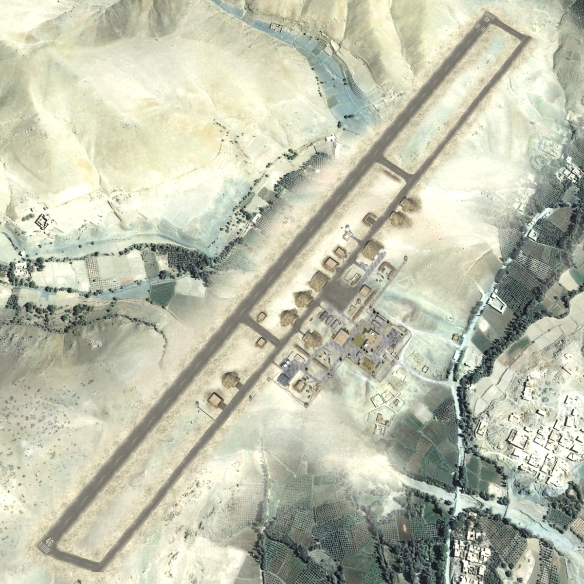 3d model military airbase