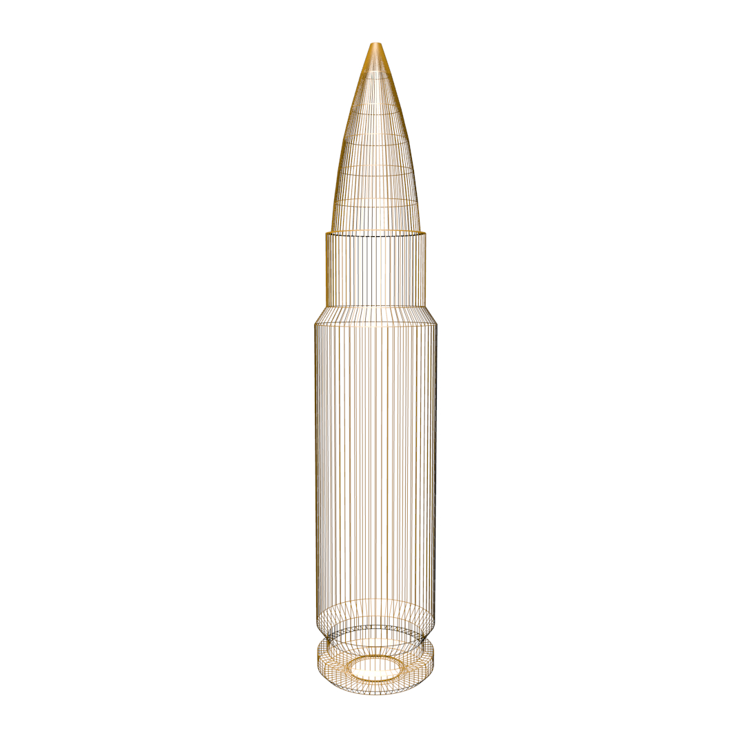3d model pack bullet shell s