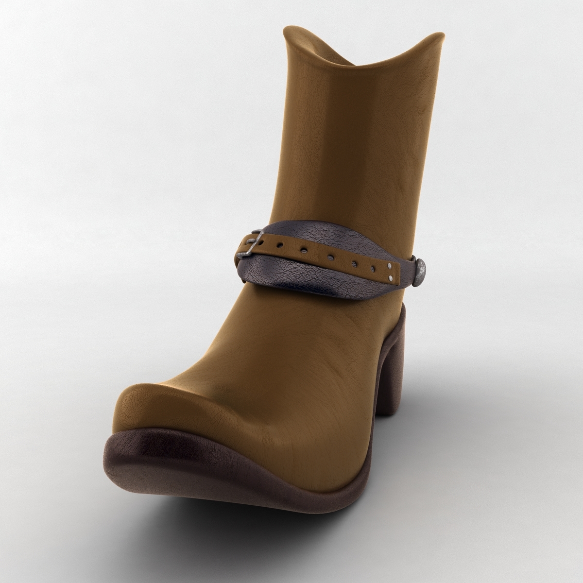 3d model cowboy boot