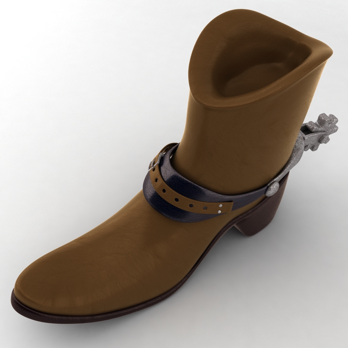 3d model cowboy boot