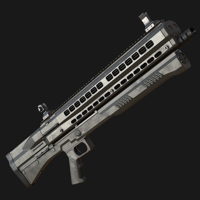 3d model shotgun utas uts-15