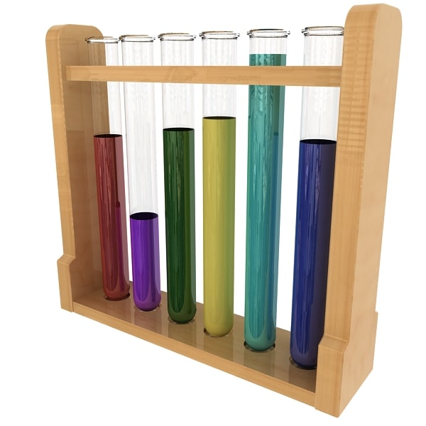 3d test tubes