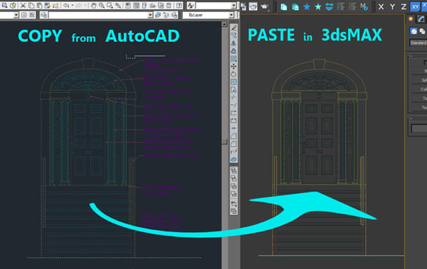 Scripts MaxScript copy paste dwg