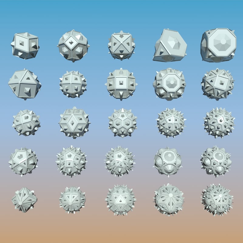 modelo 3d Paquete de formas geométricas 03 - TurboSquid 927666