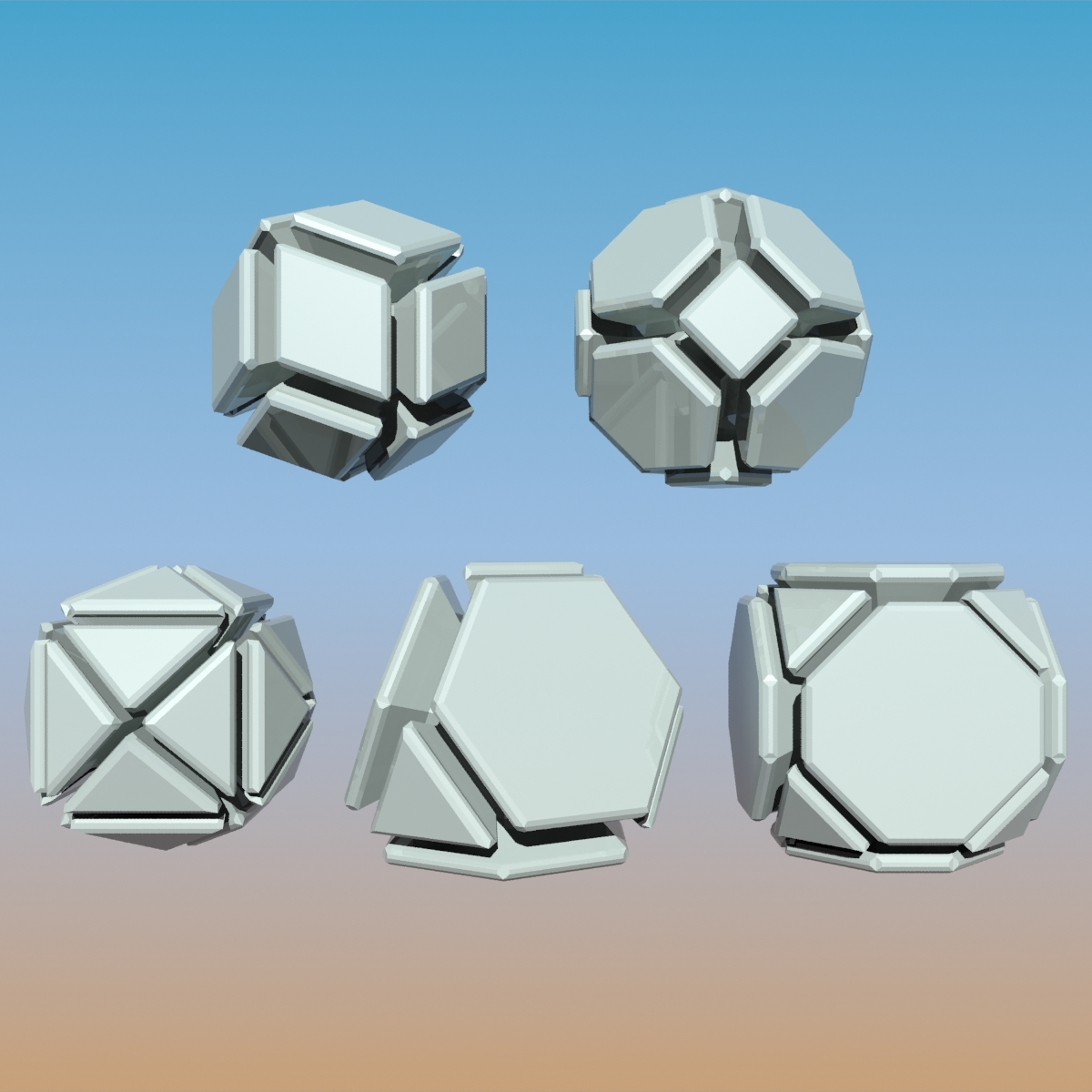 geometric shape pack 3d max