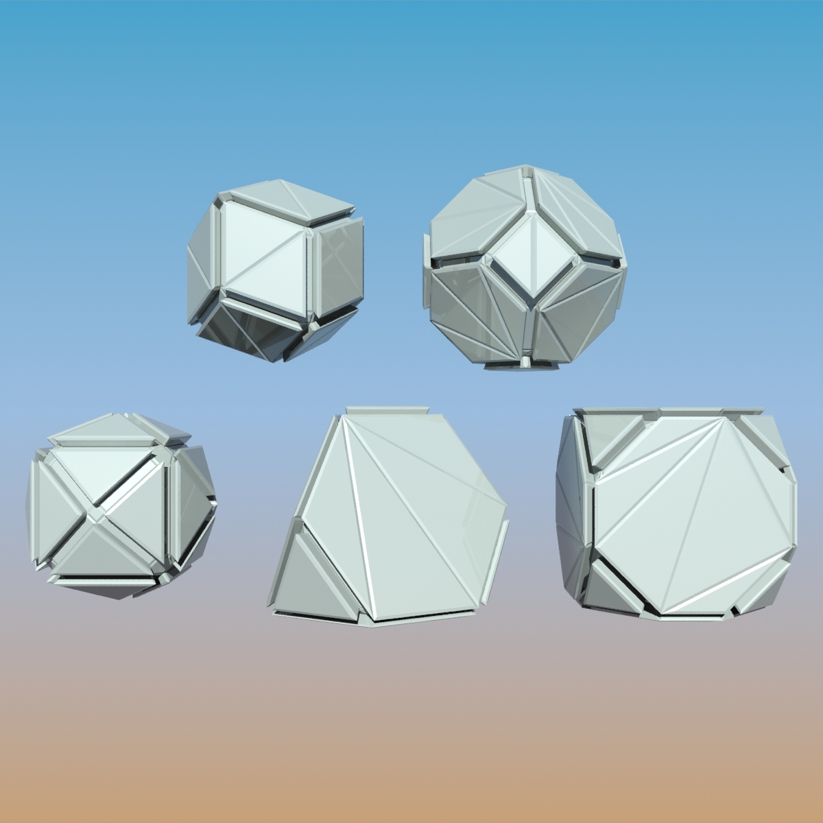 geometric shape pack 3d max