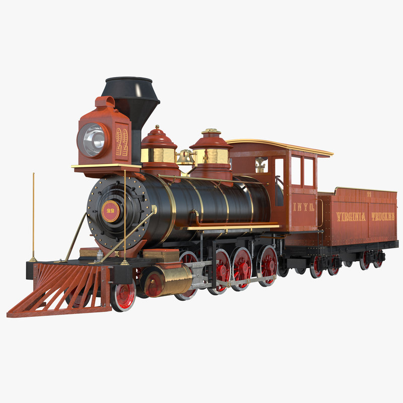 3ds steam train wagon