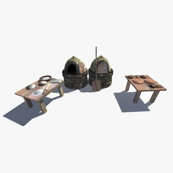 medieval oven 3d model