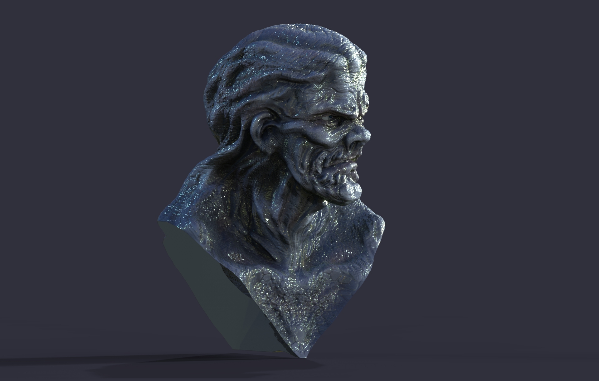 3d monster head model