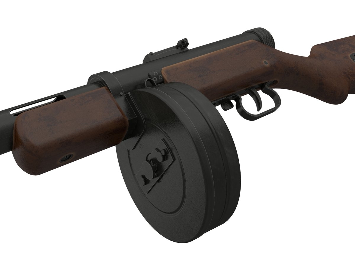 3d degtyarev ppd-40 complete model