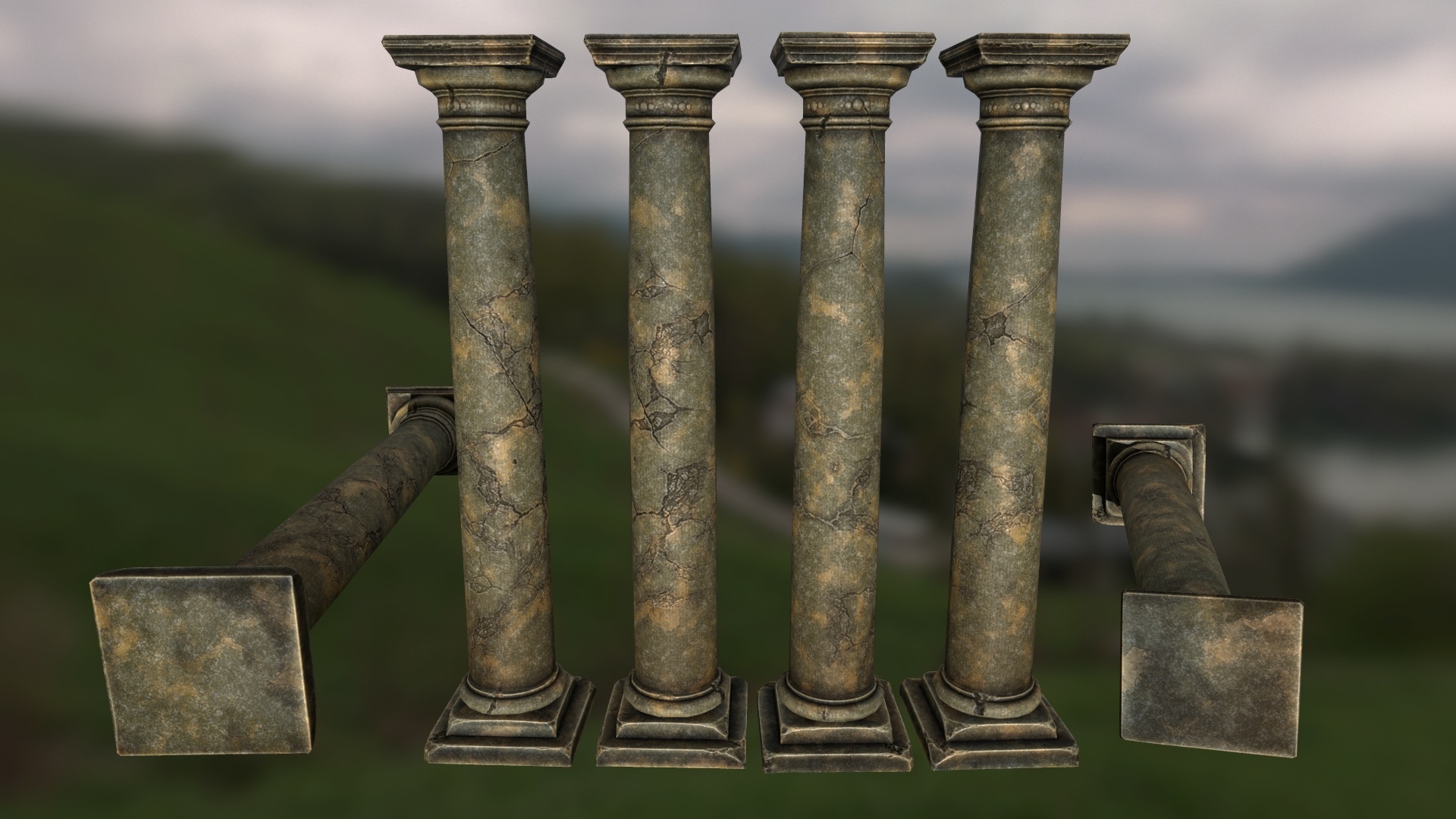 pillar 3d model