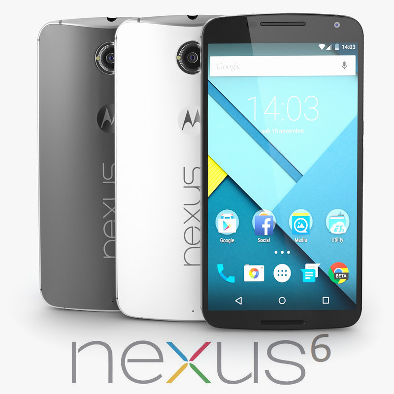 google nexus 6 3d model