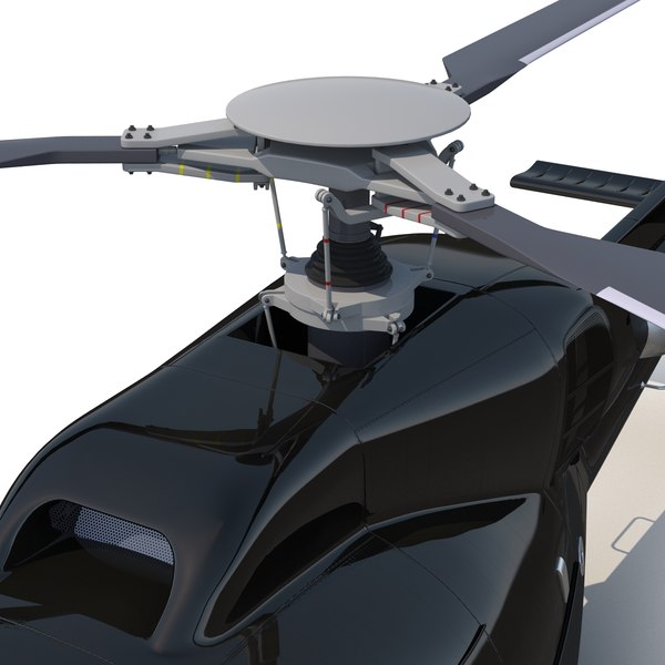 3d model helicopter eurocopter as355 rigged