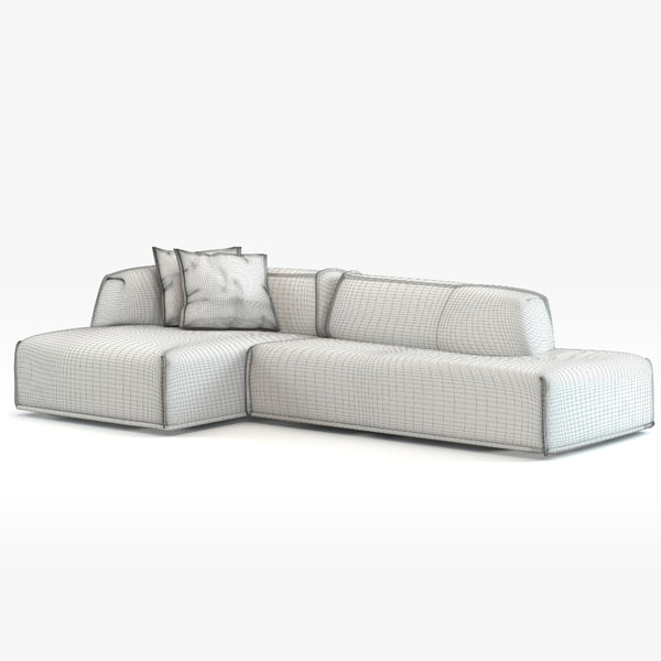 modern moroso sofa 3d model