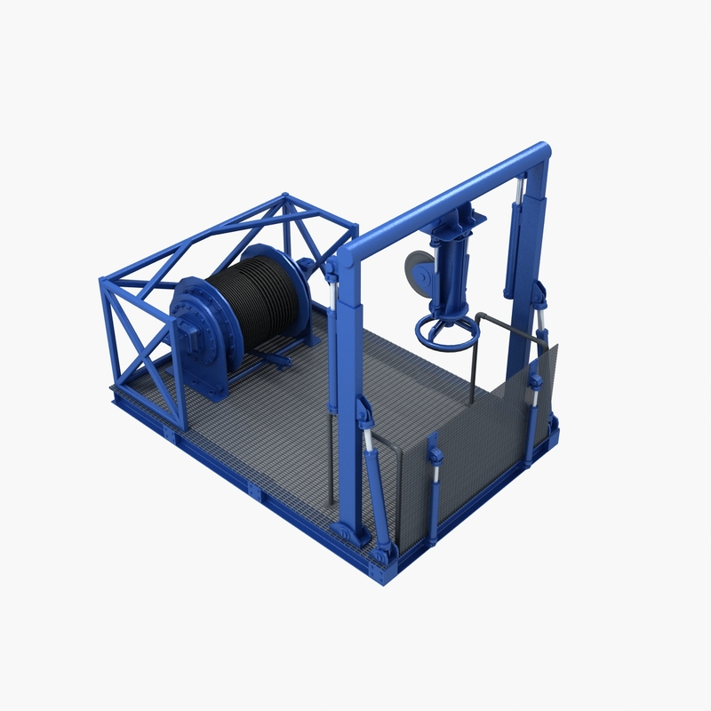 rov launch recovery systems 3d max