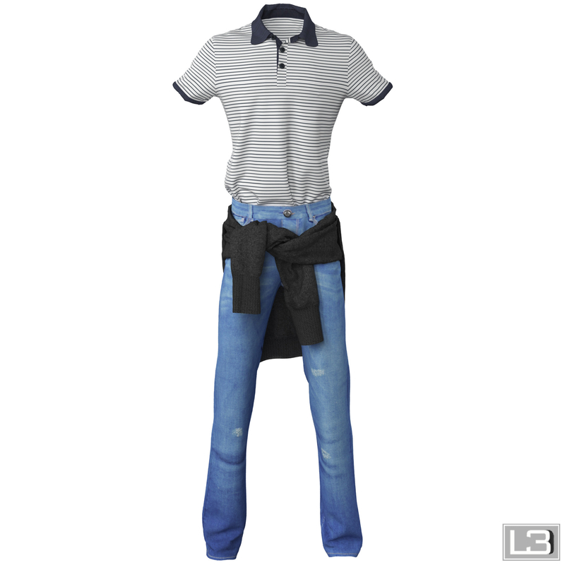 man clothes 3d model