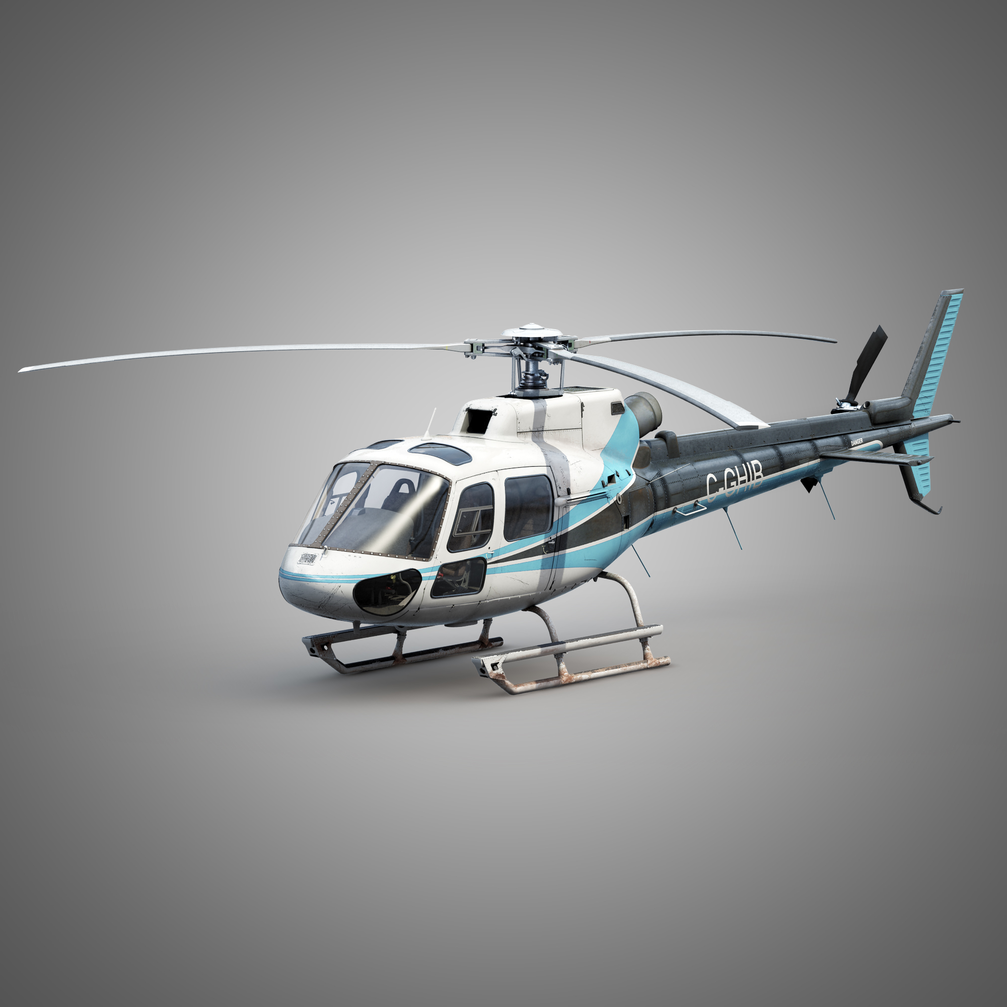 eurocopter h125 3d model