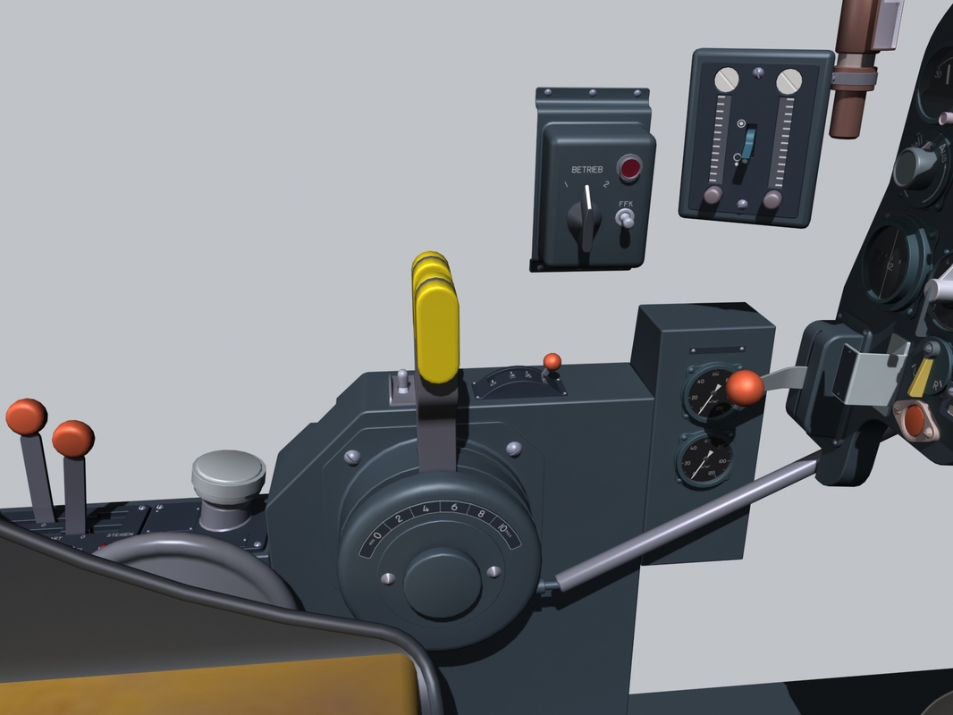 3d ju-87 cockpit model