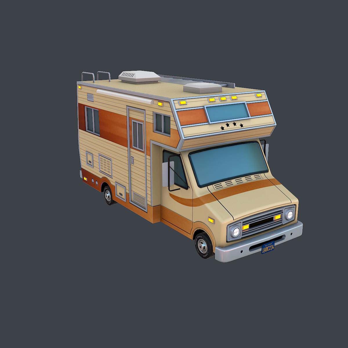 dodge motorhome 3d model