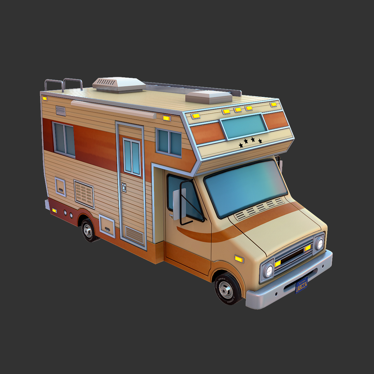 dodge motorhome 3d model