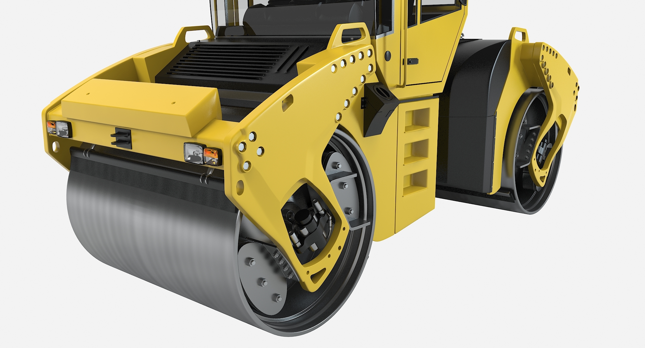 3d bomag roller model