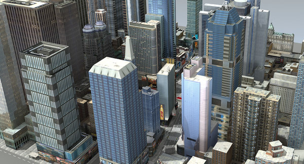 3d new york square time model