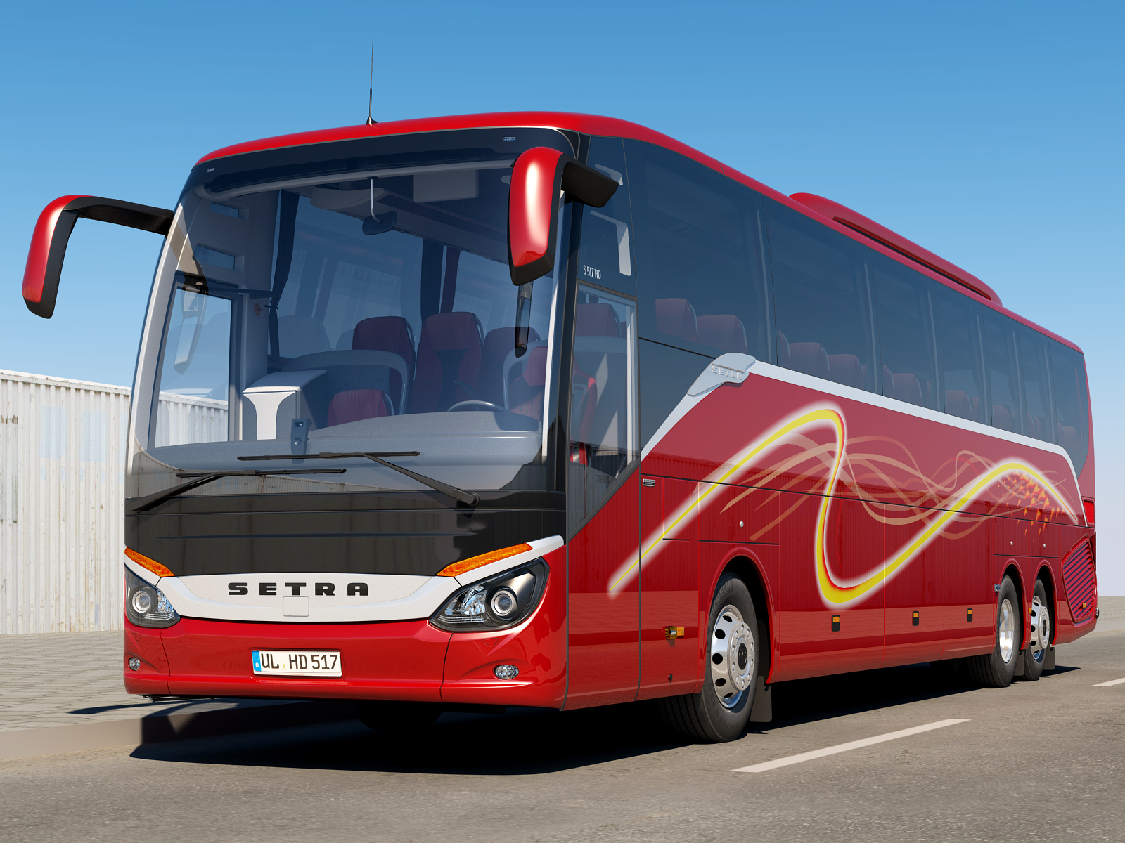 3d model setra s 517 hd